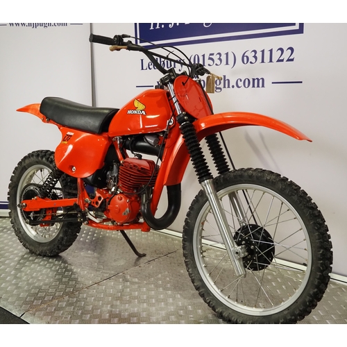 Honda CR250 Elsinore motocross bike. 1979. 250cc Frame No. CR250R ...