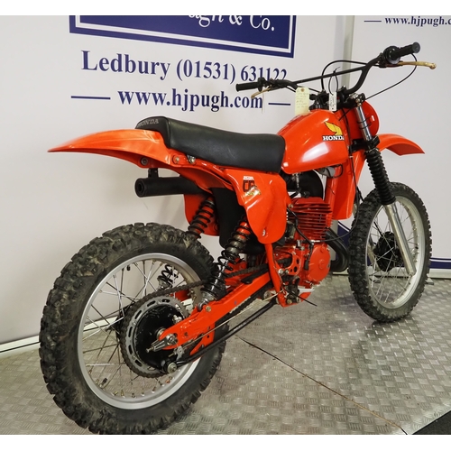Honda CR250 Elsinore motocross bike. 1979. 250cc Frame No. CR250R ...
