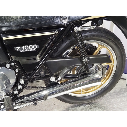 Kawasaki Z1000H motorcycle. 1980. 1015cc Frame No. KZT00H-000358 Engine ...