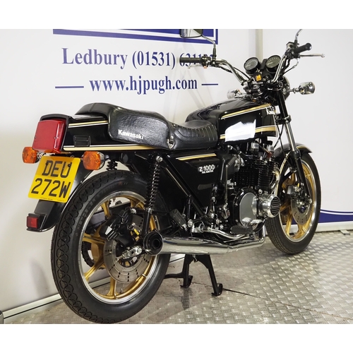 Kawasaki Z1000H motorcycle. 1980. 1015cc Frame No. KZT00H-000358 Engine ...