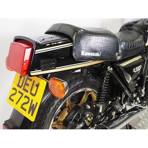 Kawasaki Z1000H motorcycle. 1980. 1015cc Frame No. KZT00H-000358 Engine ...