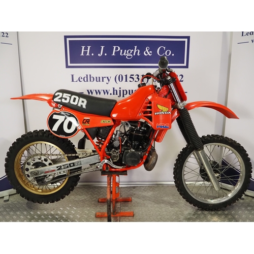 Honda CR250 motocross bike. 1983. 250cc Runs and rides. Last ridden in ...