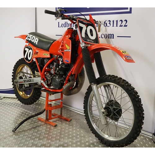Honda CR250 motocross bike. 1983. 250cc Runs and rides. Last ridden in ...