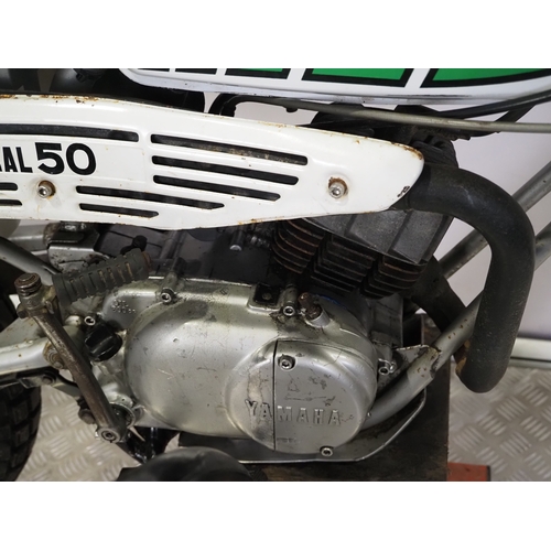 Yamaha TY 50 trials bike. 1978. 50cc Frame No. 2M9-203900 Engine No ...