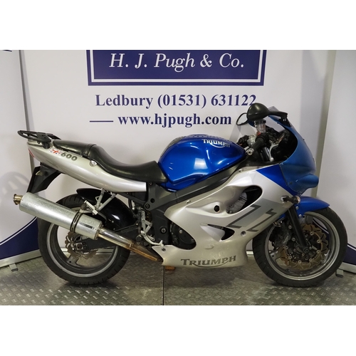 Triumph TT600 motorcycle. 2001. 599cc Runs and rides but not ridden ...