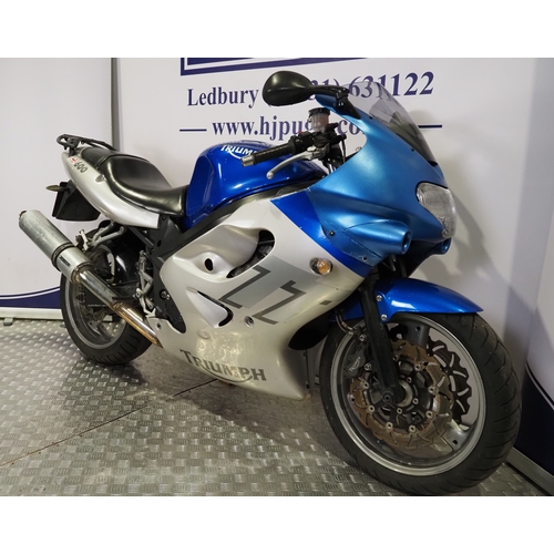 Triumph TT600 motorcycle. 2001. 599cc Runs and rides but not ridden ...