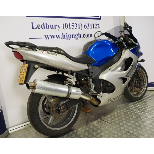 Triumph TT600 motorcycle. 2001. 599cc Runs and rides but not ridden ...