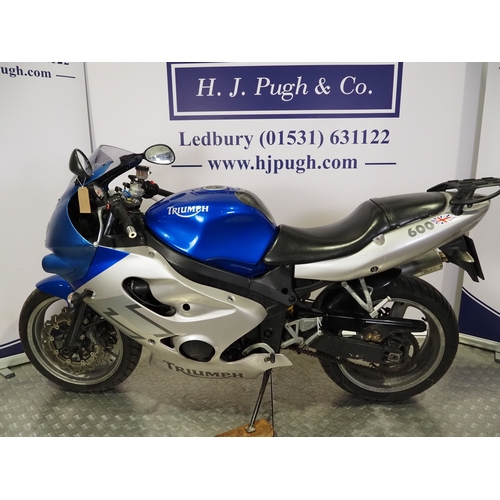 Triumph TT600 motorcycle. 2001. 599cc Runs and rides but not ridden ...