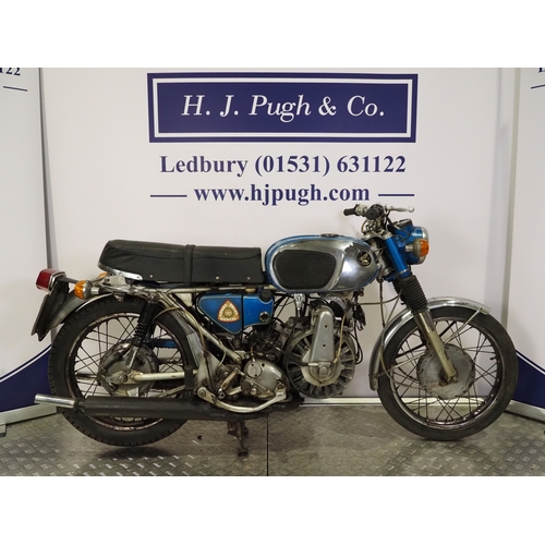 Honda Sachs CB160 motorcycle project. 1967. Frame No. CB160-1010840 ...