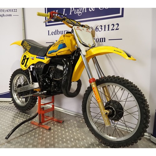 Suzuki RM465 motocross bike. 1982. 465cc Runs and rides. In good ...