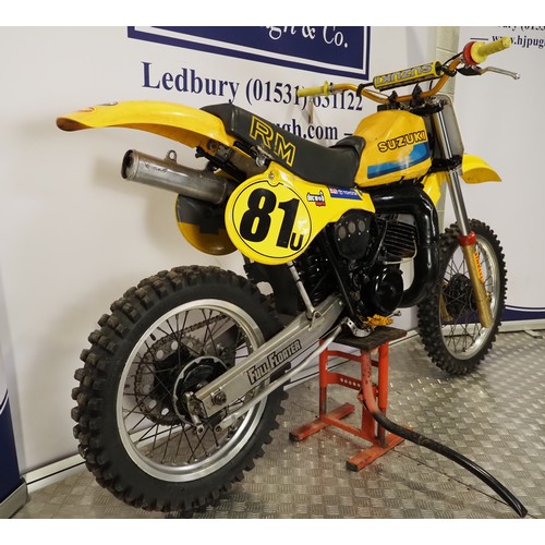 Suzuki RM465 motocross bike. 1982. 465cc Runs and rides. In good ...