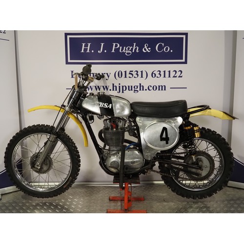 BSA B50 motocross bike. 1971. 499cc Frame No. B50T/HE15251 Engine No ...