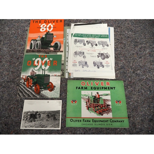 Various Oliver literature to include photos and brochures to include ...