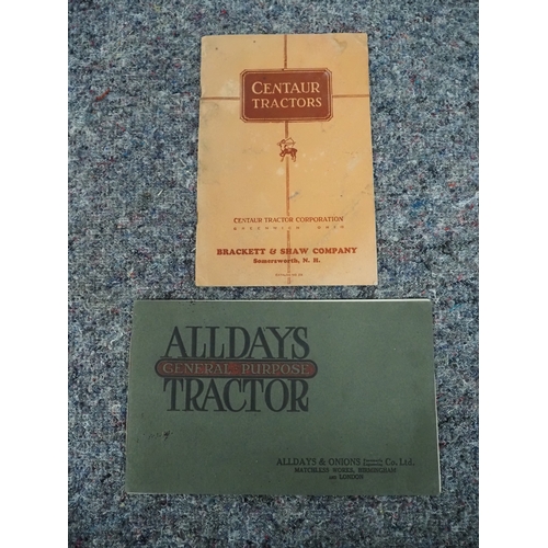 Centaur Tractors and Alldays Tractor catalogues
