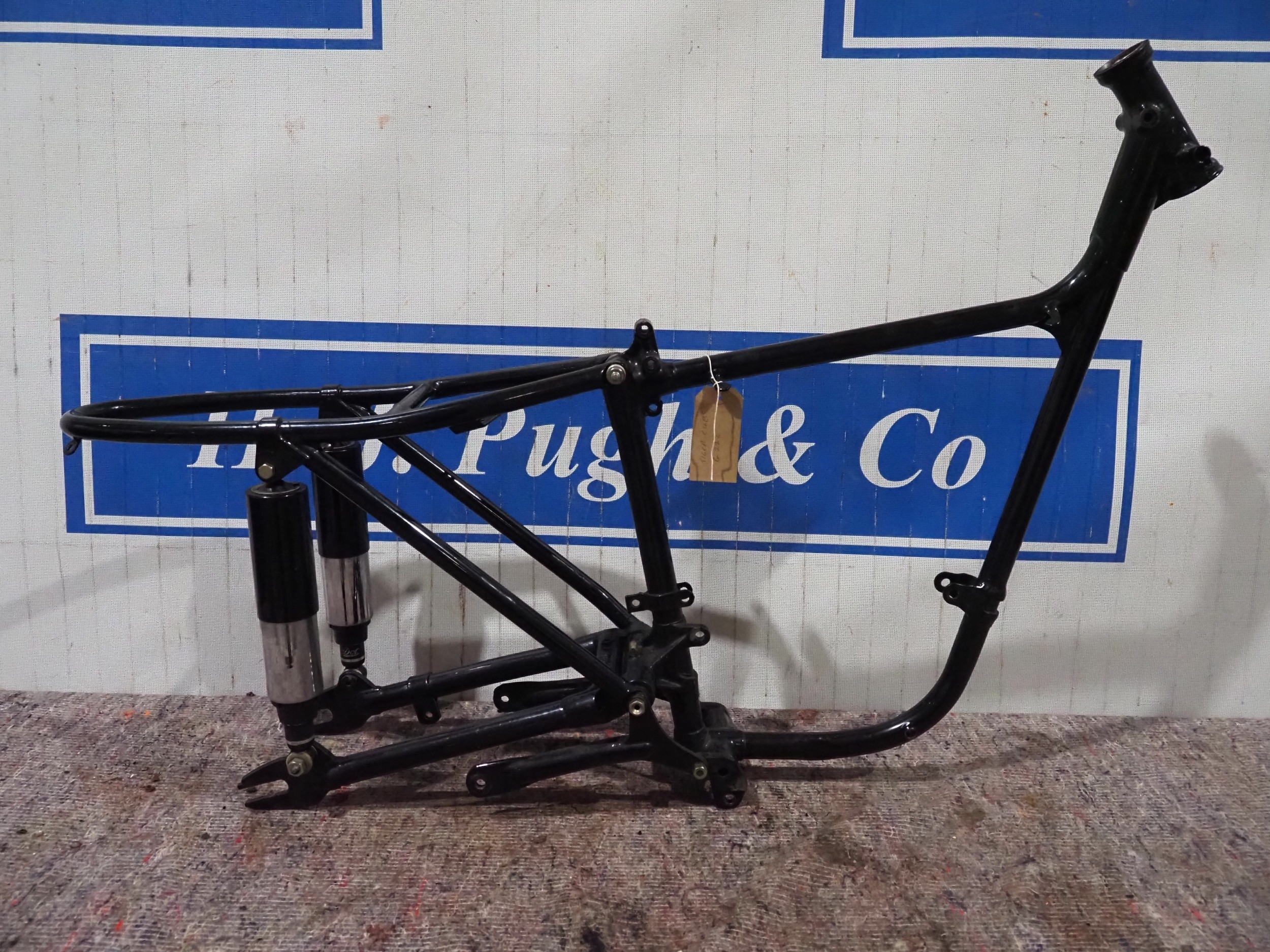 Triumph Tiger Cub frame, swinging arm and rear shocks