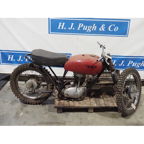 BSA B40 frame. No- B40GR302 with C15 engine. No- C1521933 along with ...