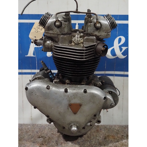 Triumph 650 Twin engine. Comes with magneto. Engine No- T120R 1920
