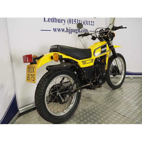 Yamaha DT400 motorcycle. 1978. 397cc Engine turns over with compression ...