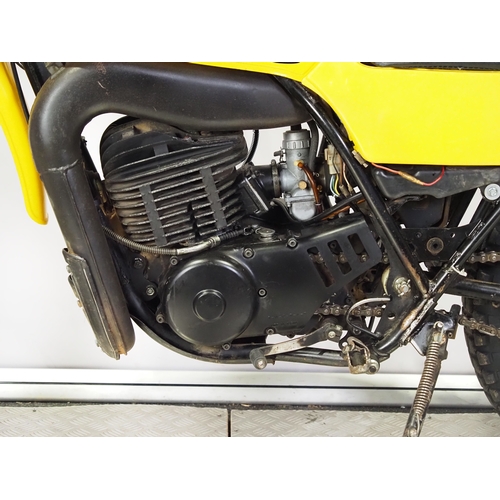 Yamaha DT400 motorcycle. 1978. 397cc Engine turns over with compression ...