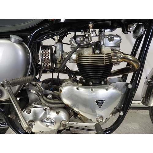 Tribsa 650 motorcycle. 1958. 650cc Frame No. FB311914 Engine No ...