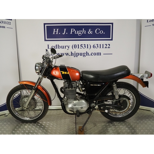 BSA B50 motorcycle. Frame No. B50SS/EE12365 Engine No. B50SS/EE12365 ...