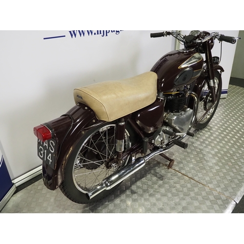 Ariel Huntmaster motorcycle. 1955. 650cc Frame No. DU6271 Engine No ...