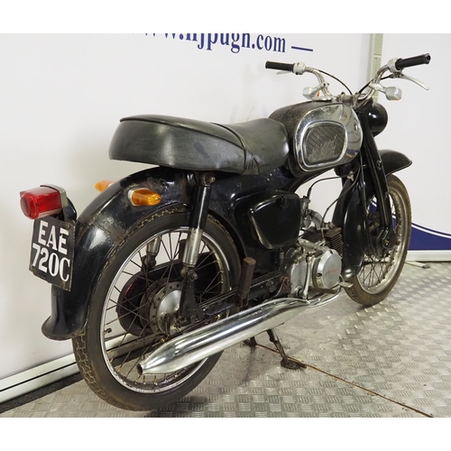 Honda CA110 motorcycle. 1965. 90cc Engine No. C200E-120486 Engine turns ...