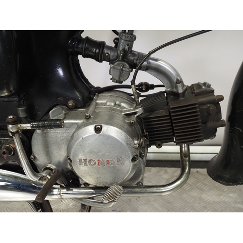 Honda CA110 motorcycle. 1965. 90cc Engine No. C200E-120486 Engine turns ...