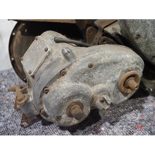 BSA M22 OHV Sports engine parts with gearbox. 1937. 500cc Engine No ...