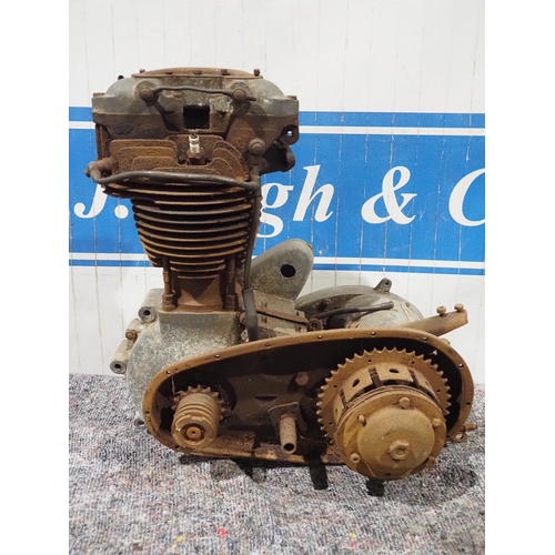 BSA M22 OHV Sports engine parts with gearbox. 1937. 500cc Engine No ...