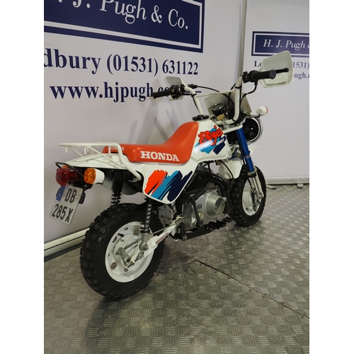 Honda Baja monkey bike. 1992/93. 50cc Frame No. Z50J-2102402 Engine No ...