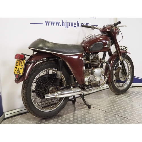 Triumph 5TA Speed Twin motorcycle. 1965. 500cc Frame No. 5TA H39738 ...