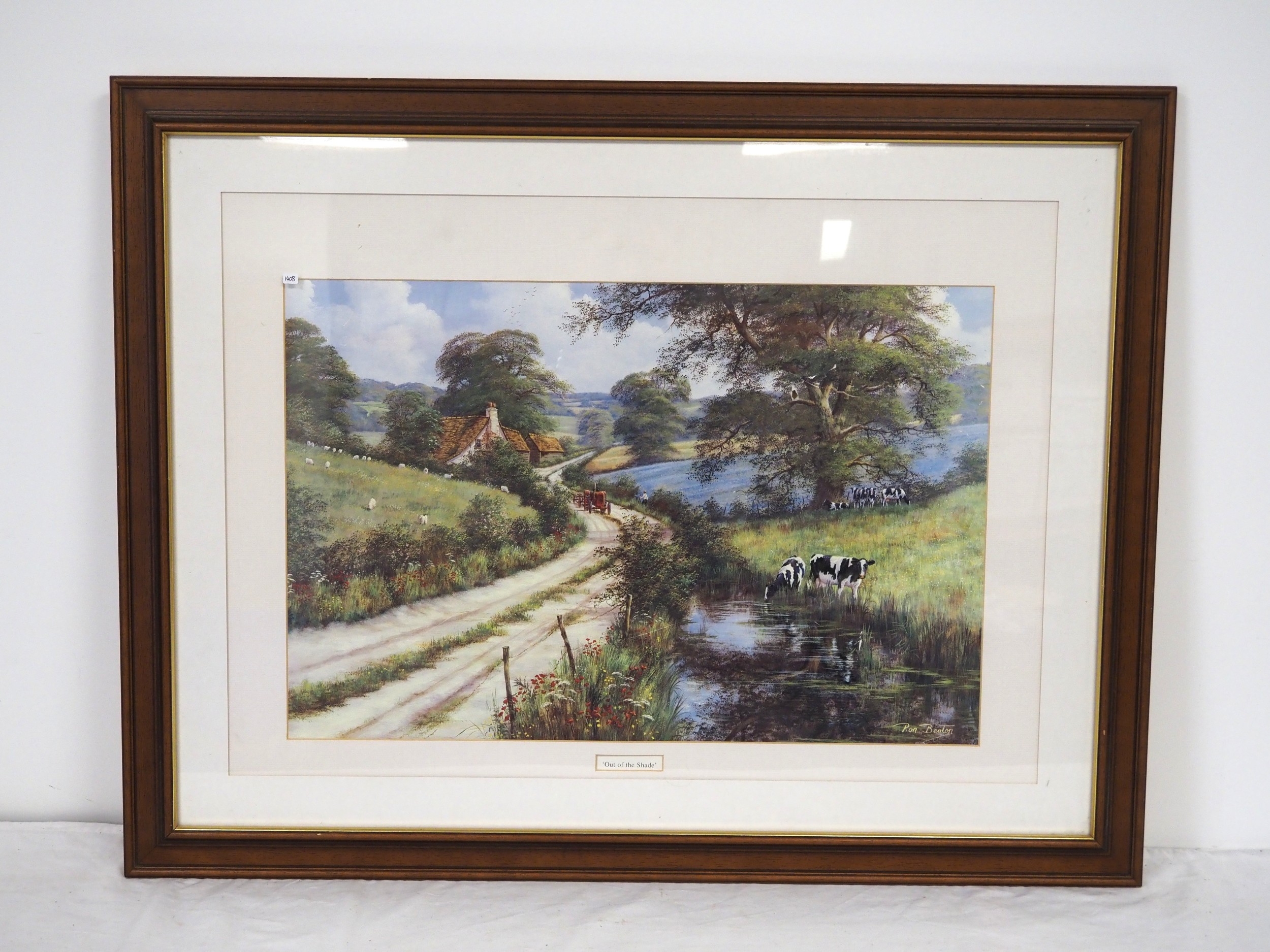 Framed print 'Out Of The Shade' Ron Beaton 16" x 23"