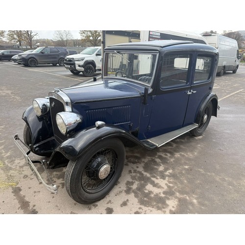 Austin 10 4 door saloon car. 1934. 1141cc. Vin no. G47797. Engine no ...