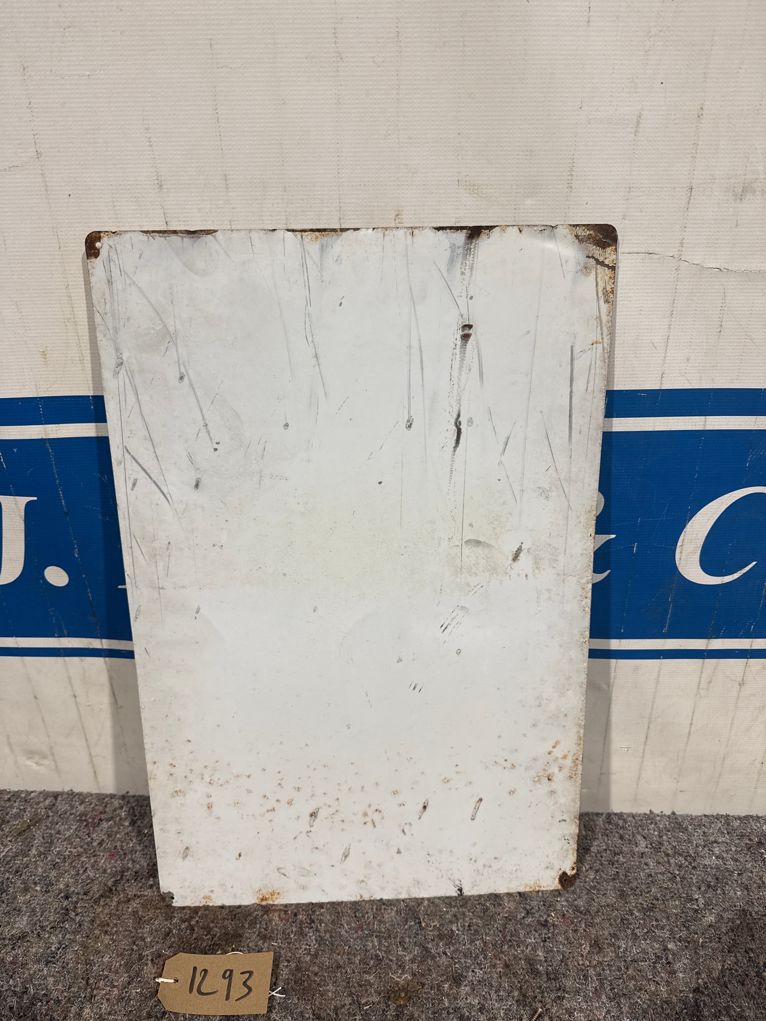 Massey Ferguson parts metal sign, ex-French dealership, original. 24x 15”