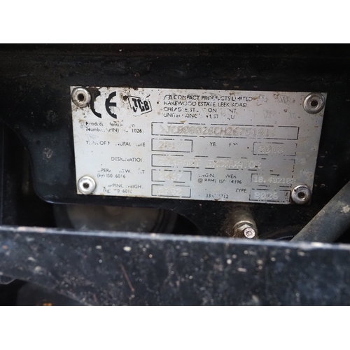 JCB 8026 mini digger. 2017. Key in office