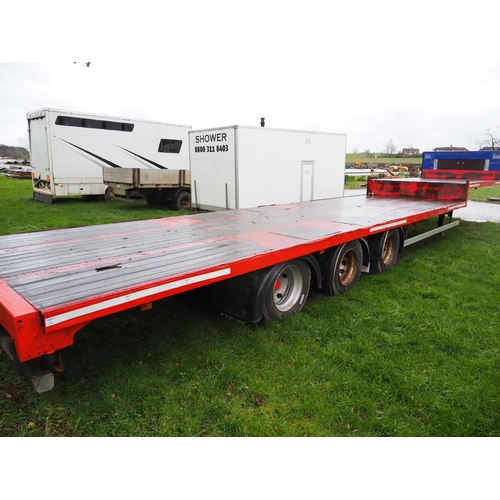 Arctic 40ft step frame farm trailer