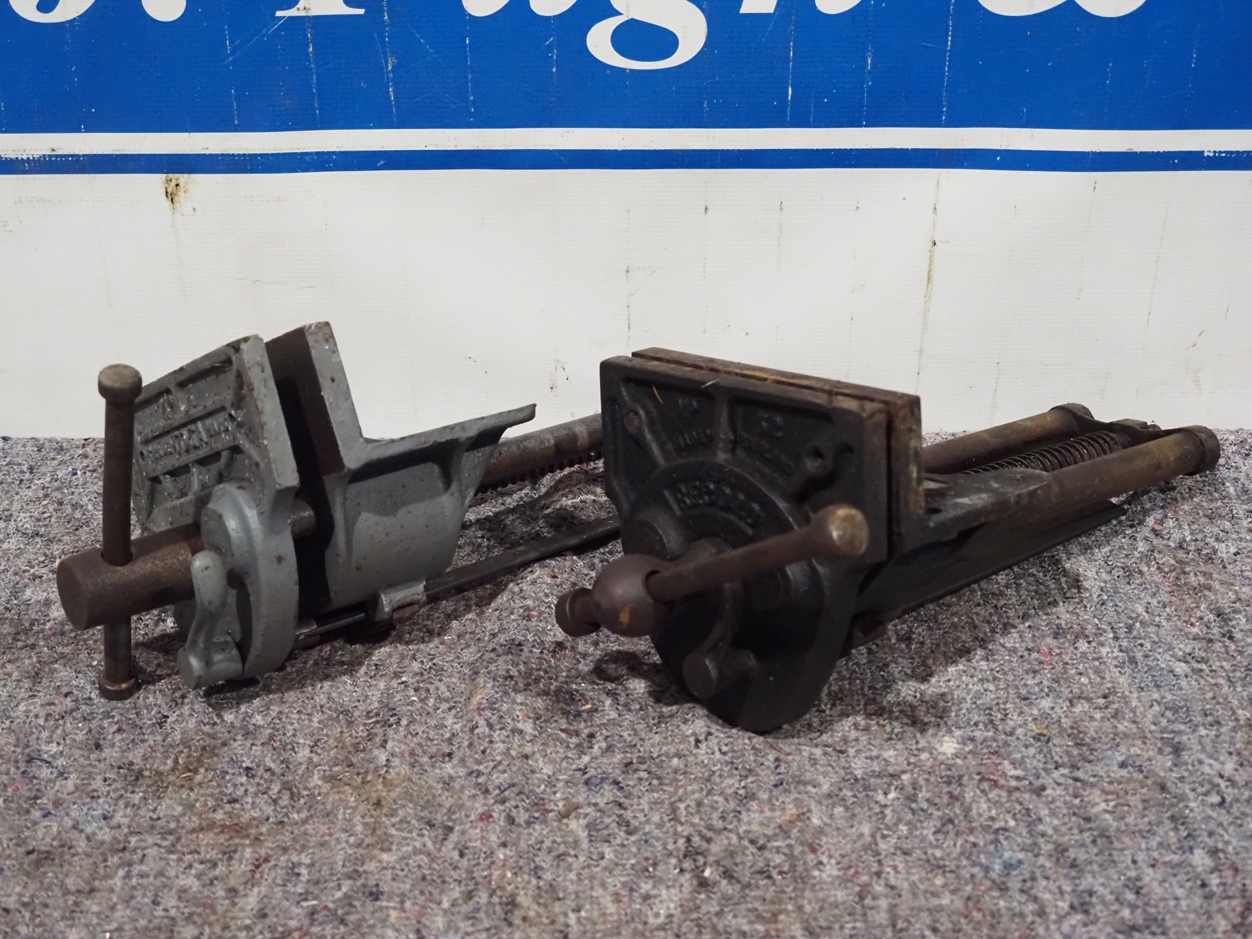 Record No. 52 bench vice and Toga No.1 bench vice