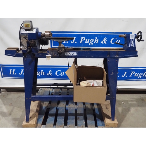 Draper WTL 90 variable speed wood lathe with spare 4 jaw chuck and ...