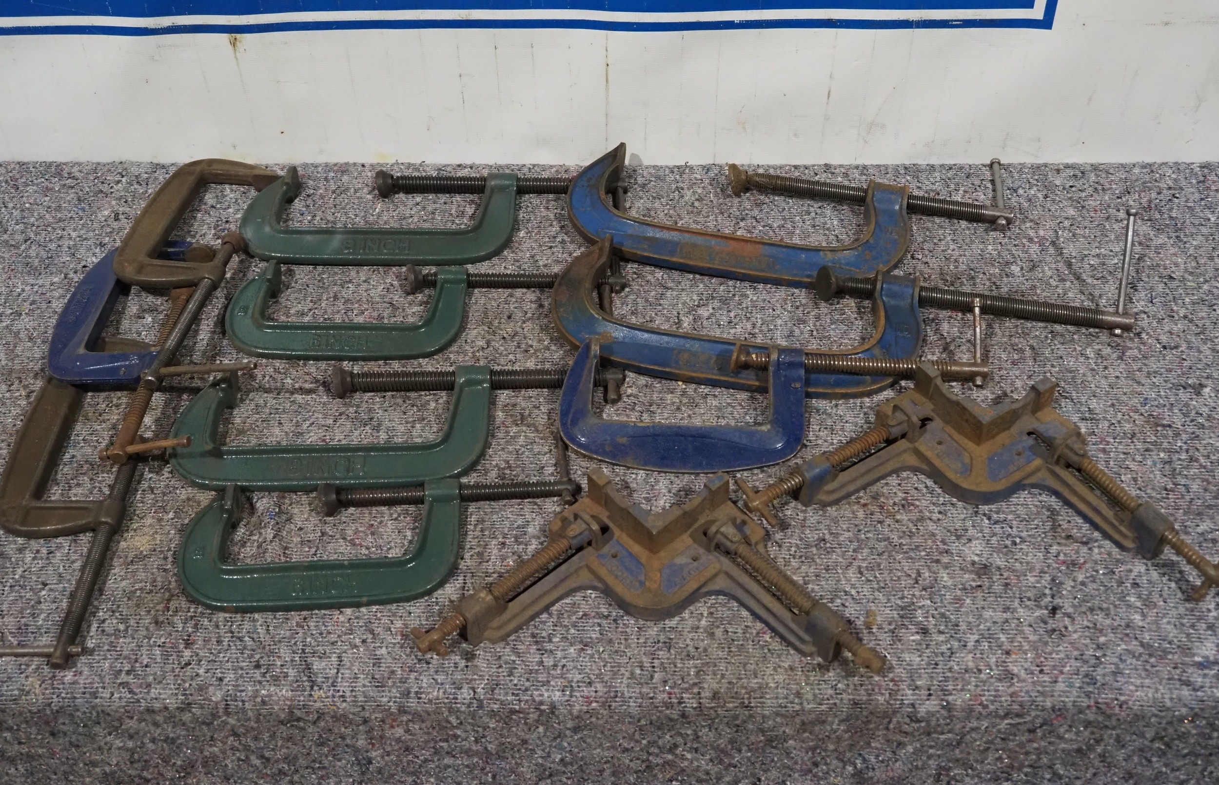 G clamps and Mitre clamps to include Record and Woden