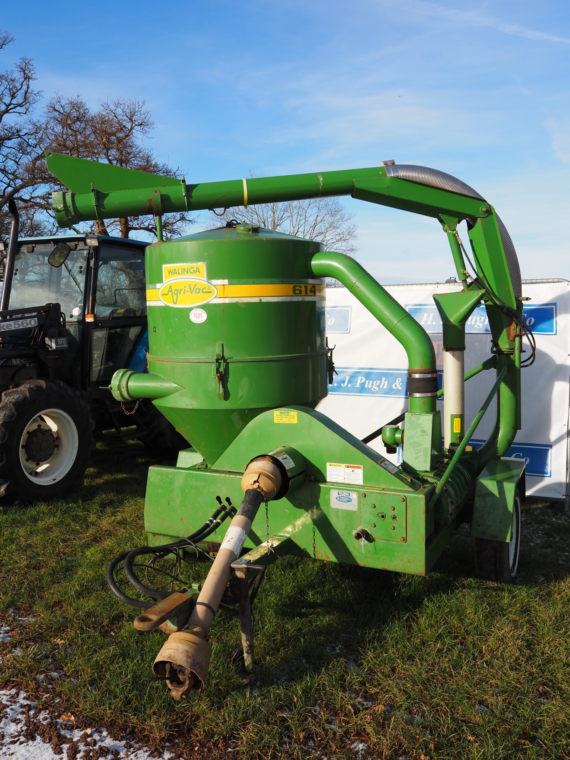 Portable Walinga Agri-vac 614 sucker blower