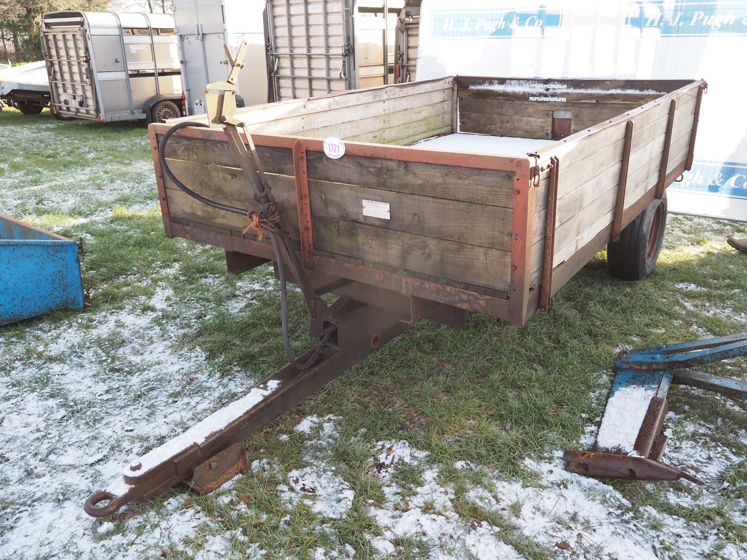 Wheatley 4 ton 2 wheel farm tipping trailer