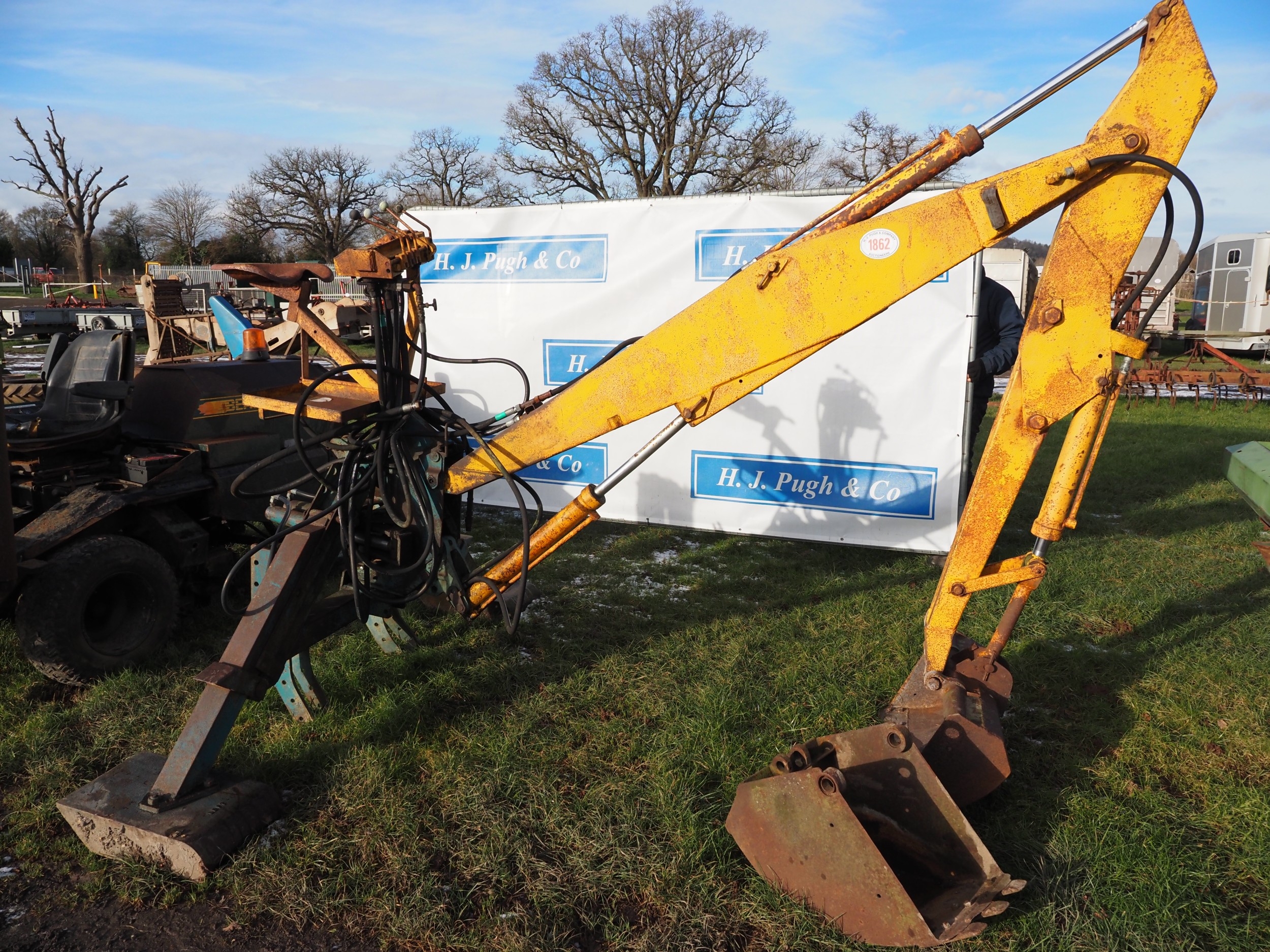 3 point linkage backhoe back actor