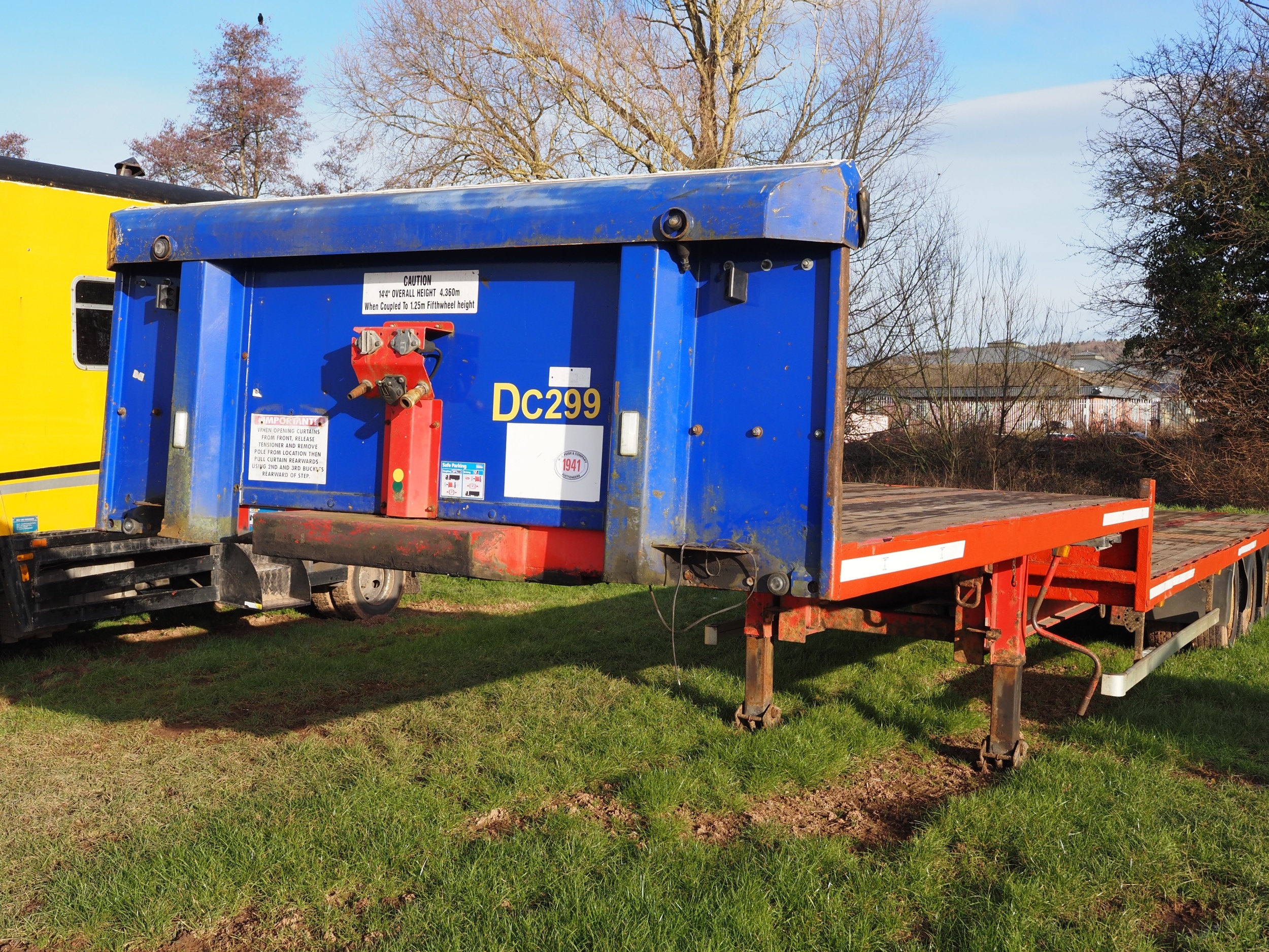 Arctic 40ft step frame farm trailer