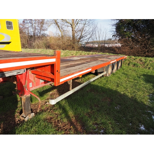Arctic 40ft step frame farm trailer