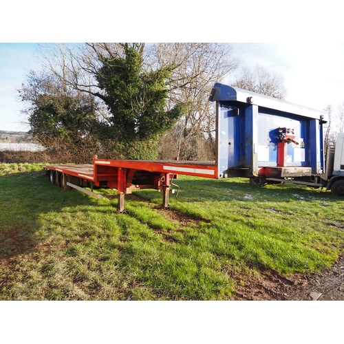 Arctic 40ft step frame farm trailer