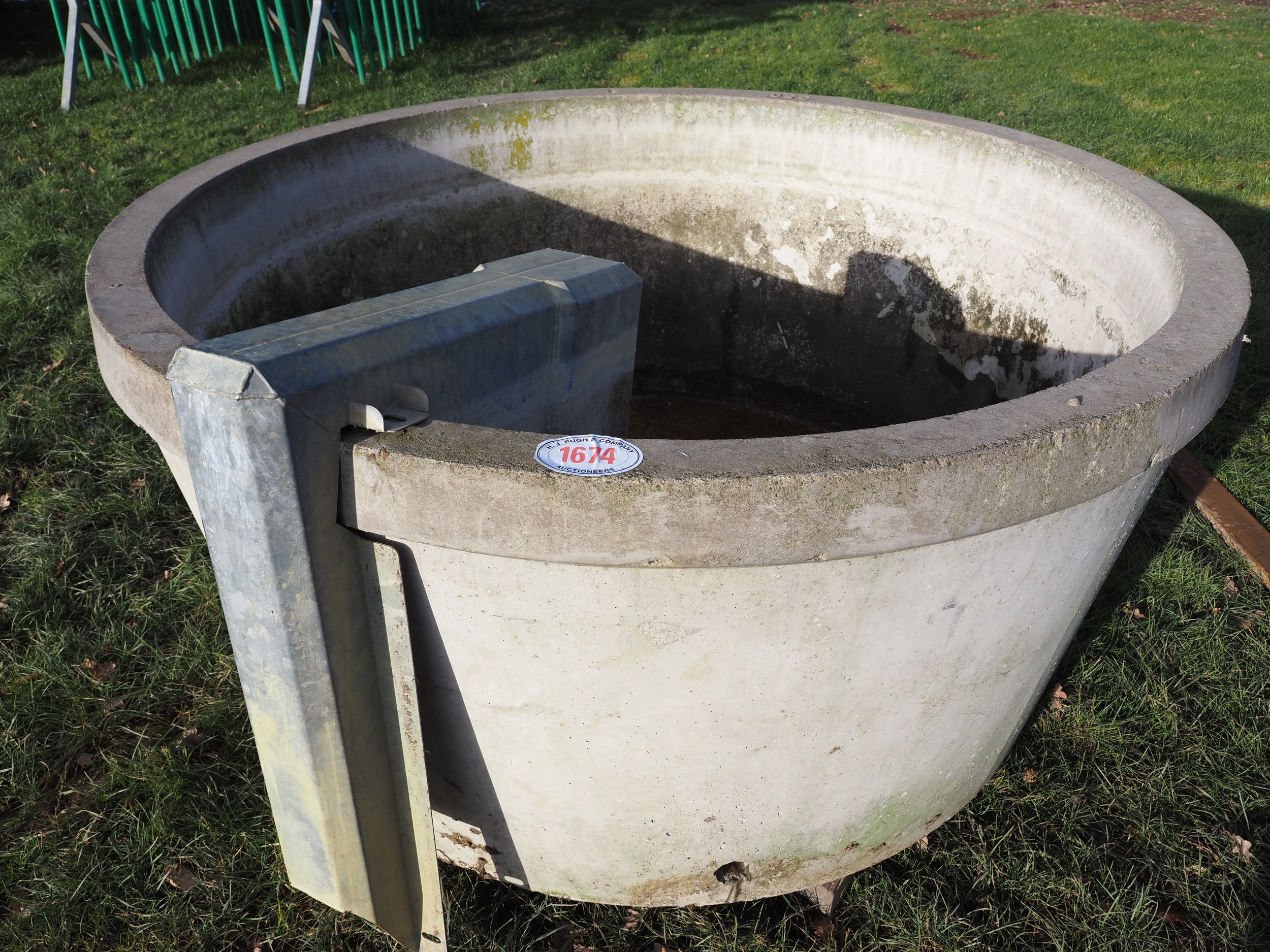 Concrete drinking trough