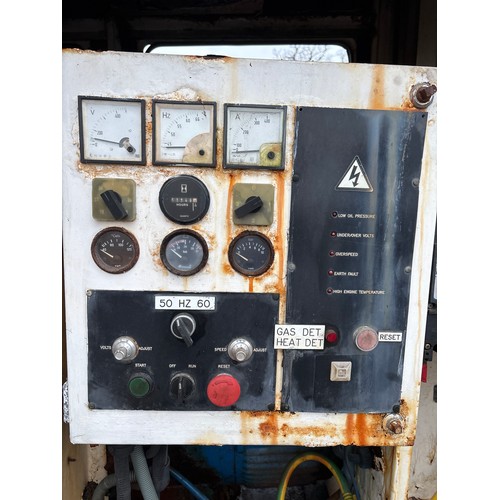 Generator. Perkins 6 cylinder diesel engine on skids, 3 phases