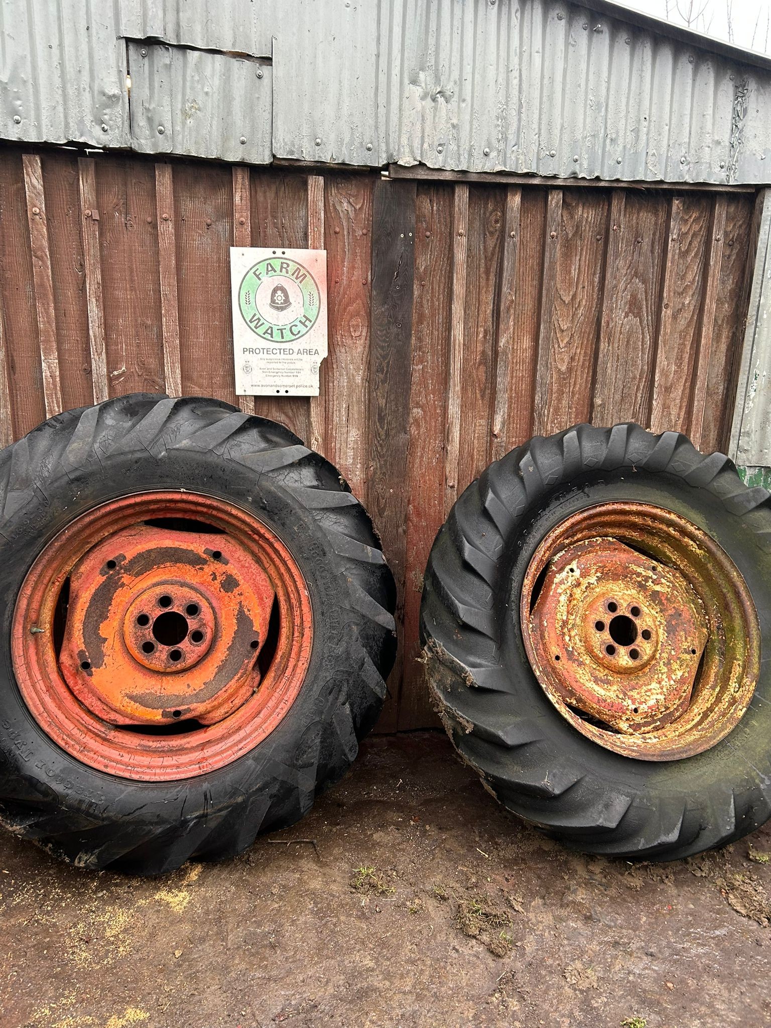 Original Fordson Major 30" rear wheels