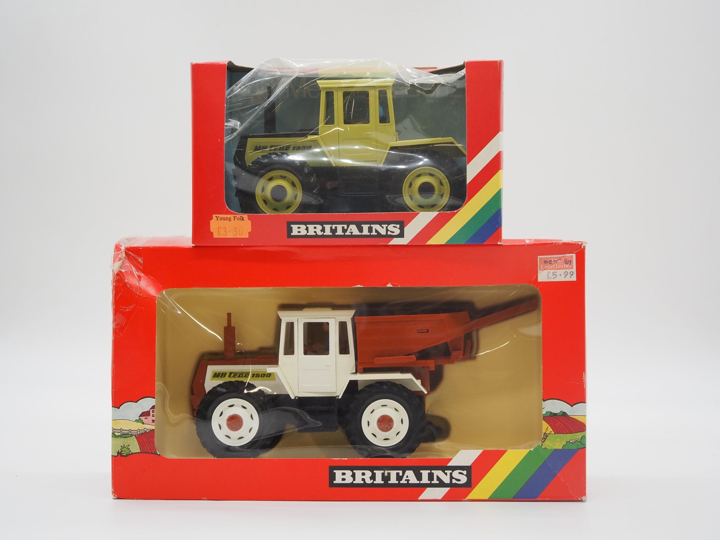 Britains 1:32 scale boxed model 9525 Mercedes MB Trac 1500 and 9597 MB ...